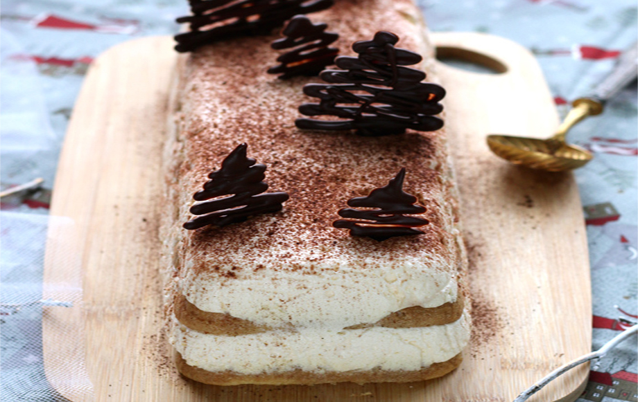 Buche de noel tiramisu recette simple et facile - Bon À Savoir