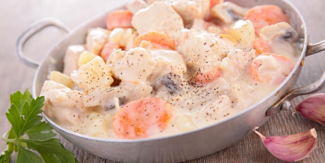 Un bon plat blanquette de poulet pour souper! - Bon À Savoir